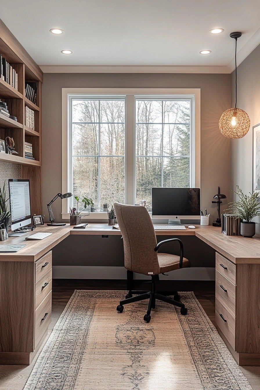 29 Dual Desk Home Office Ideas to Design the Perfect Shared Office ...