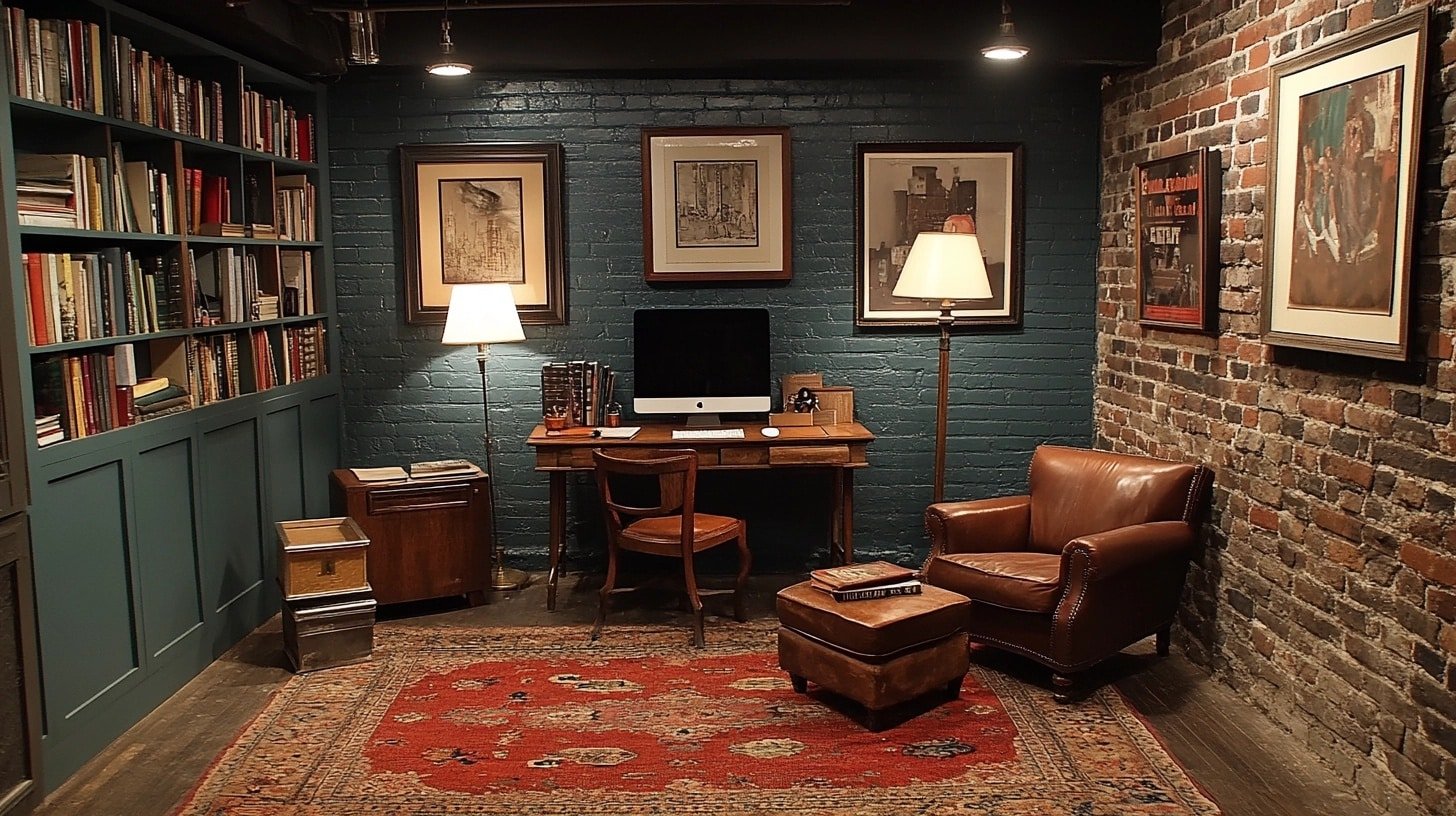 29 Basement Office Ideas to Turn Your Basement into a Productive Haven ...