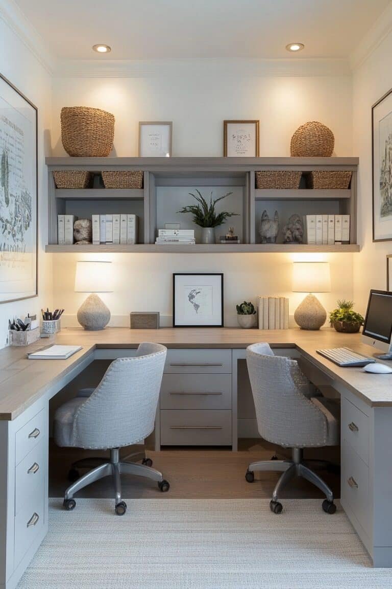 29 Dual Desk Home Office Ideas to Design the Perfect Shared Office ...