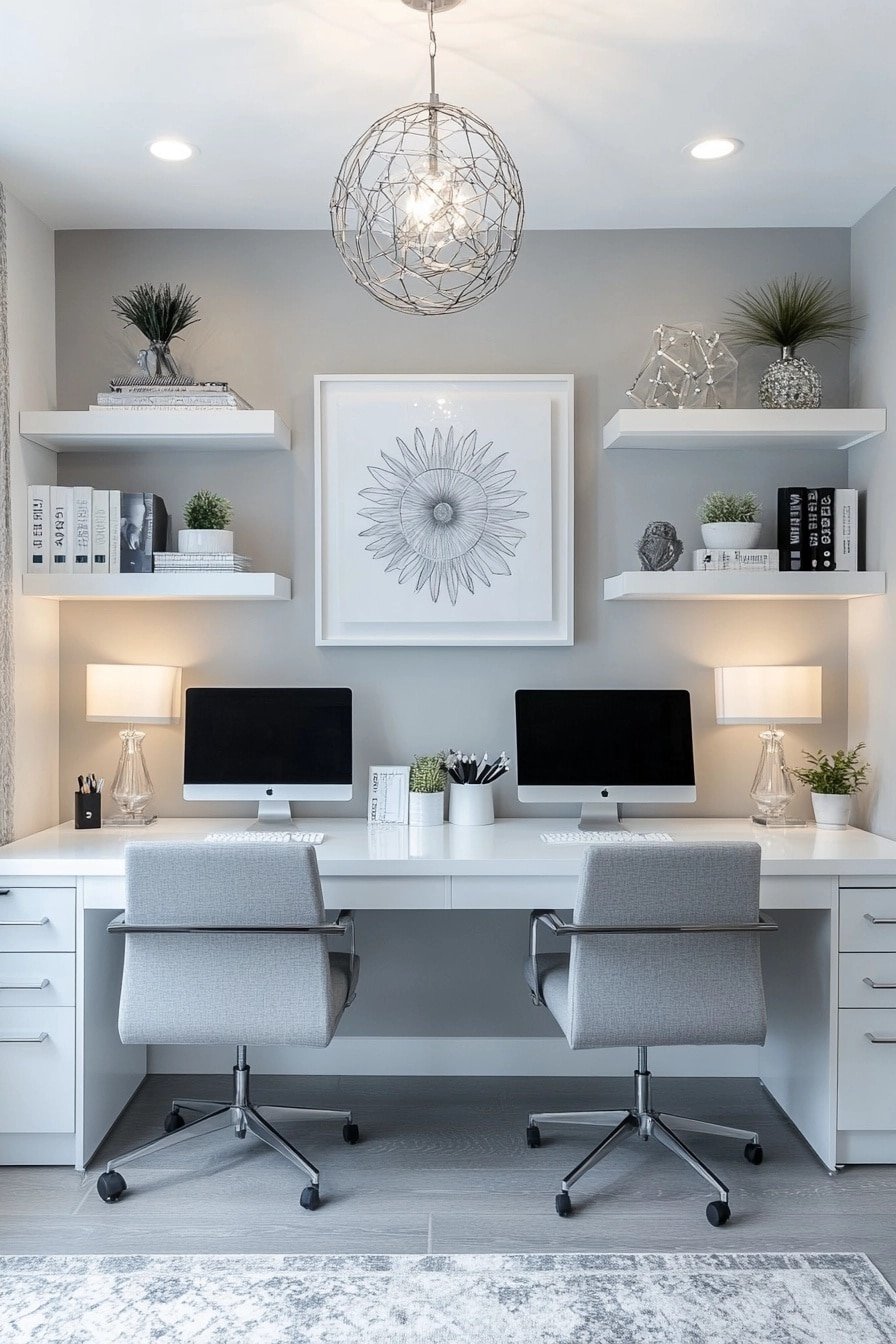 29 Dual Desk Home Office Ideas to Design the Perfect Shared Office ...