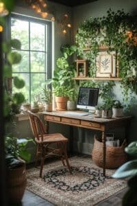 29 Small Office With Plants for Adding Freshness and Style - DeskHive