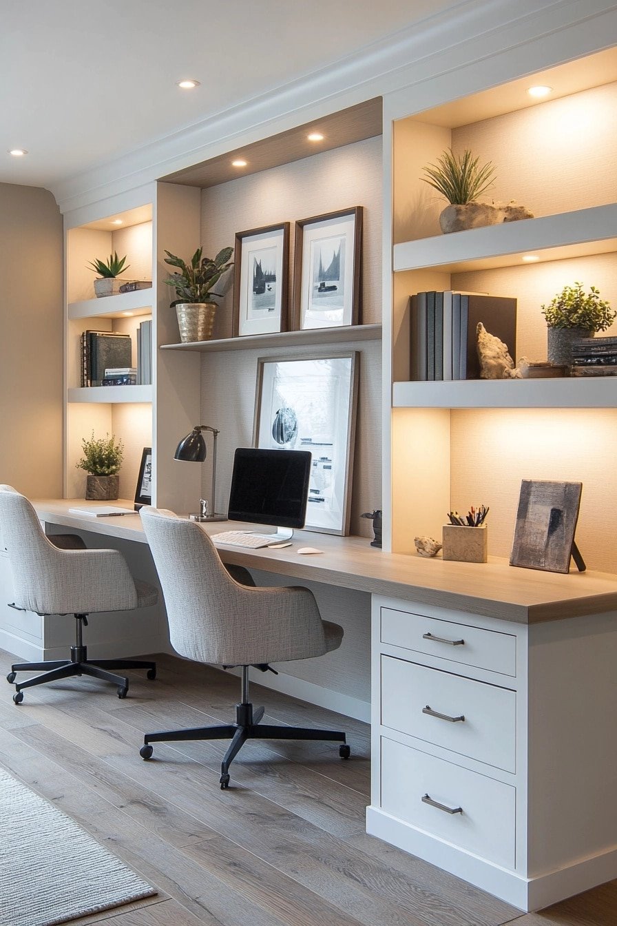 29 Dual Desk Home Office Ideas to Design the Perfect Shared Office ...