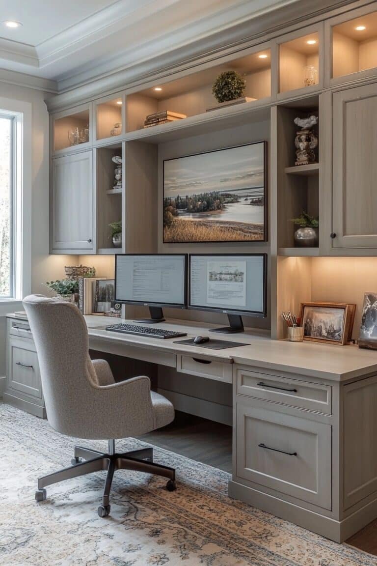 29 Home Office Layout Ideas That Combine Creativity and Organization ...