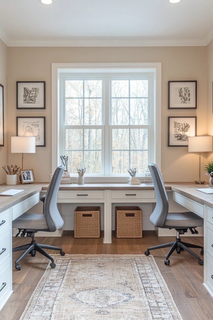 29 Home Office Layout Ideas That Combine Creativity and Organization ...