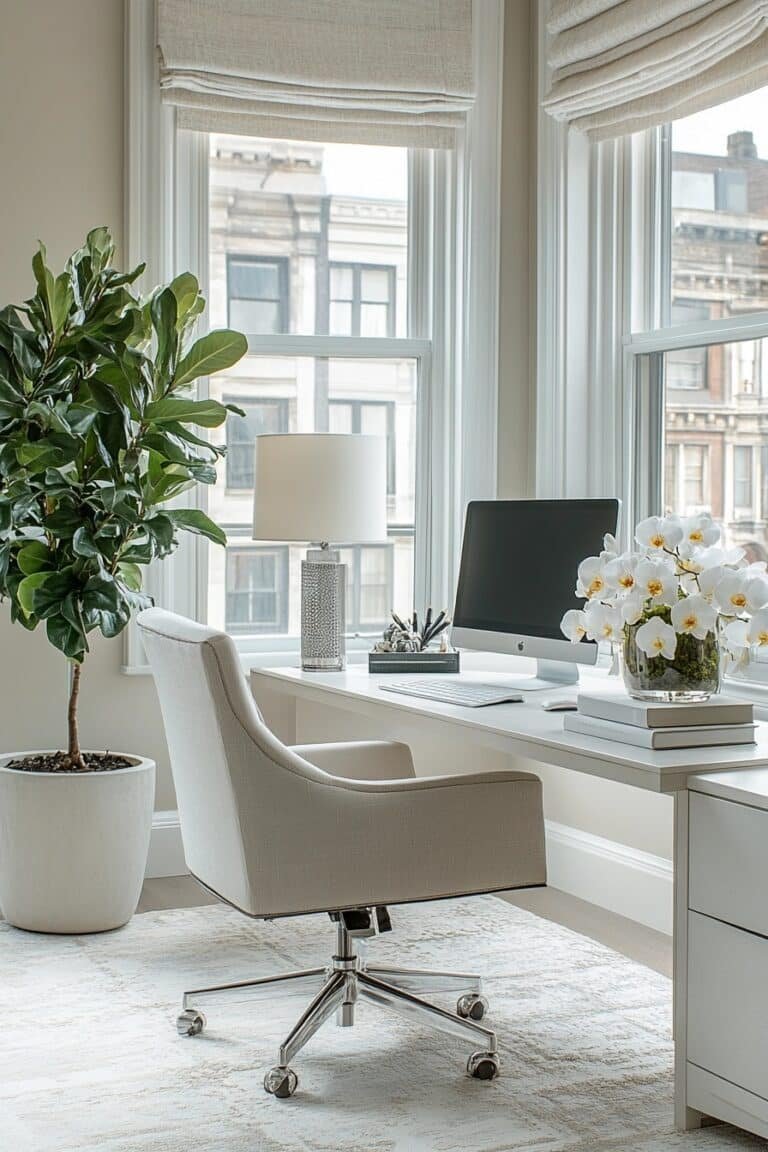 29 Small Office With Plants for Adding Freshness and Style - DeskHive