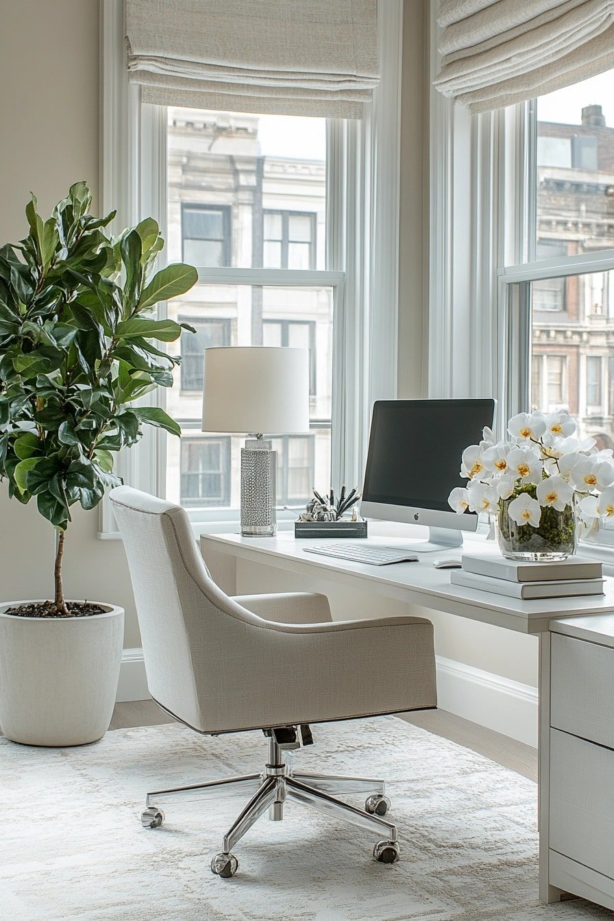 29 Small Office With Plants for Adding Freshness and Style - DeskHive
