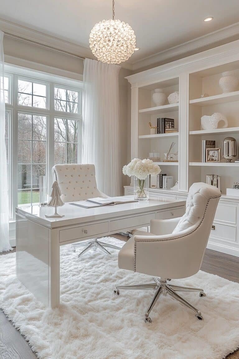 29 White And Wood Office Decor Ideas for a Chic and Minimalist ...