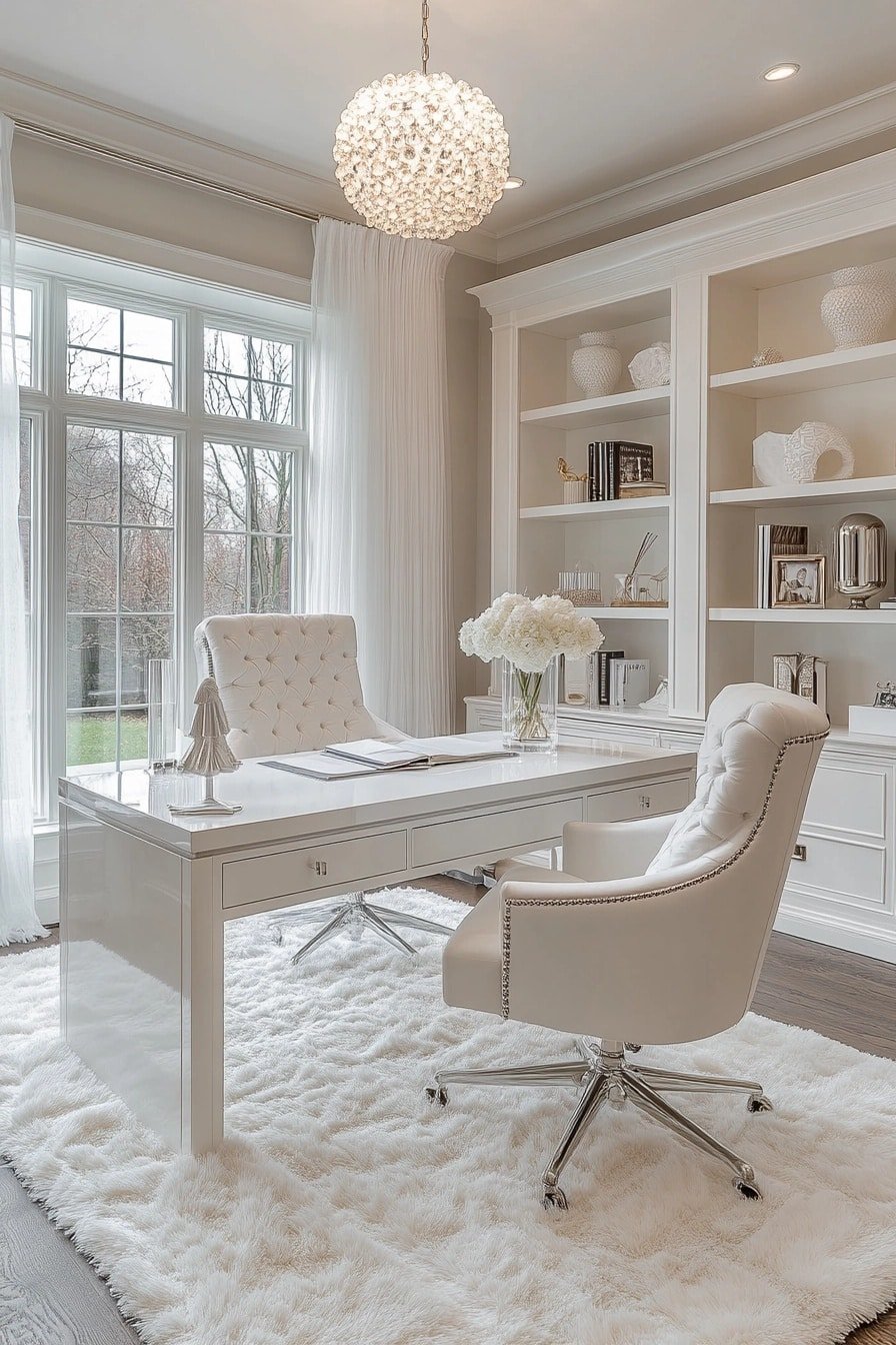29 White And Wood Office Decor Ideas for a Chic and Minimalist ...