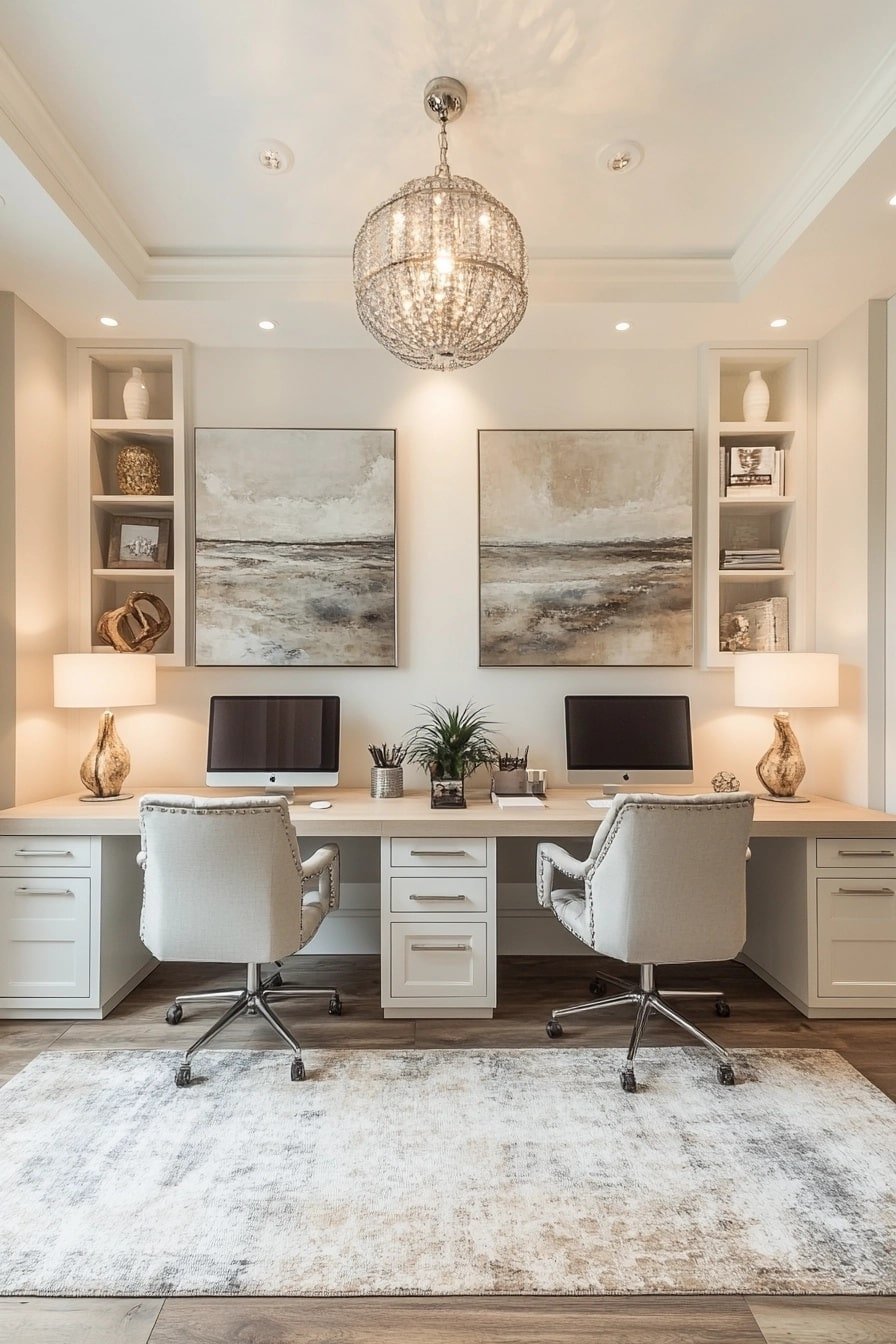 29 Dual Desk Home Office Ideas to Design the Perfect Shared Office ...
