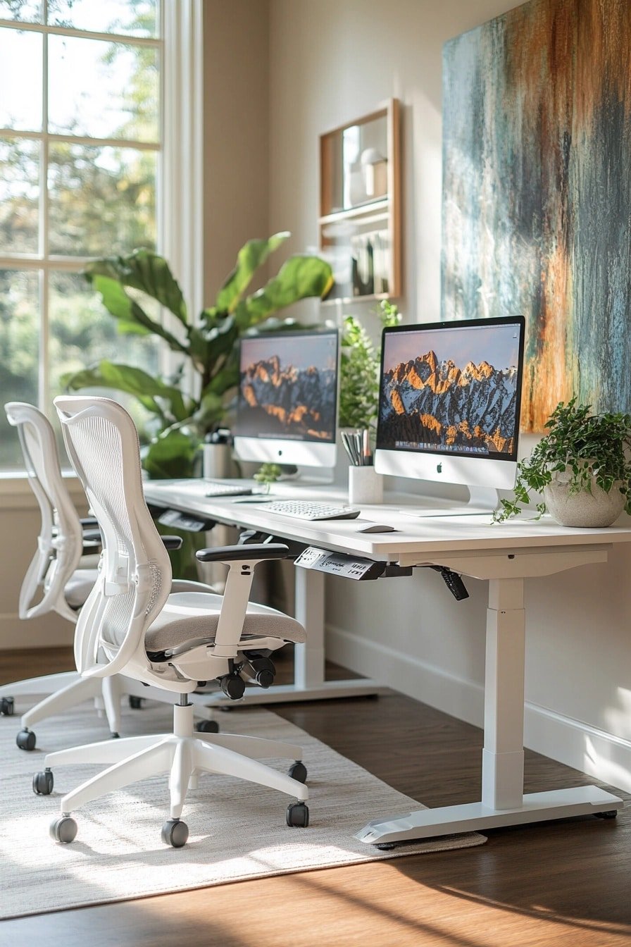 29 Dual Desk Home Office Ideas to Design the Perfect Shared Office ...