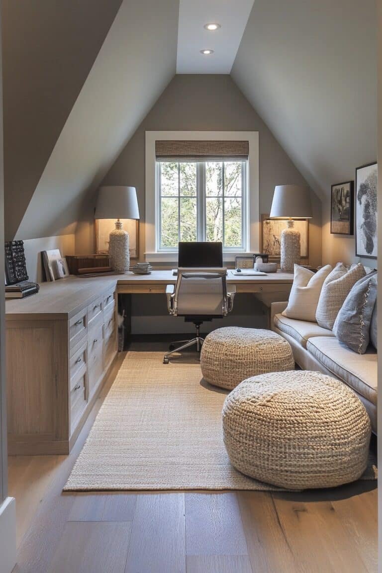 29 Home Office In Loft Area Ideas for Crafting a Beautiful and ...