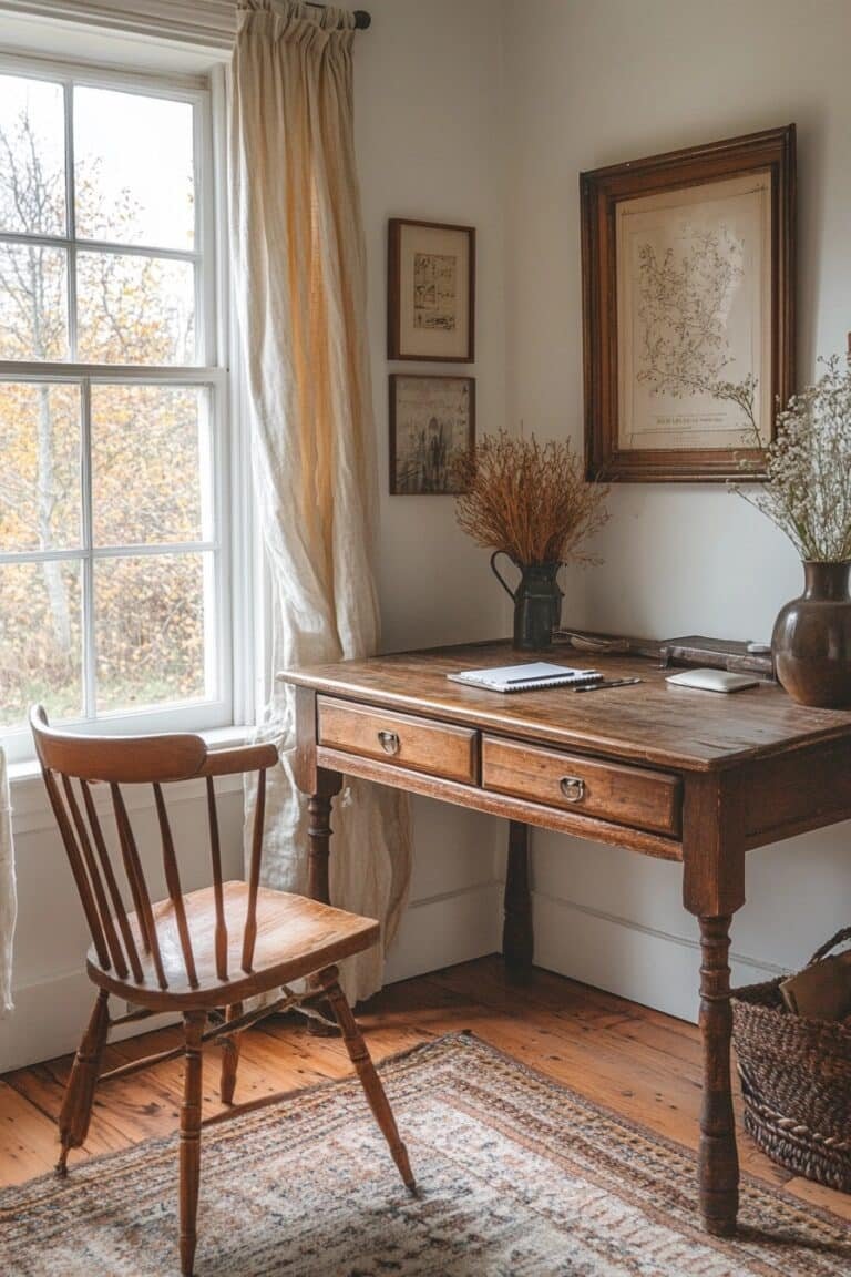 29 Cottagecore Office Space Ideas to Combine Functionality with Cottage ...