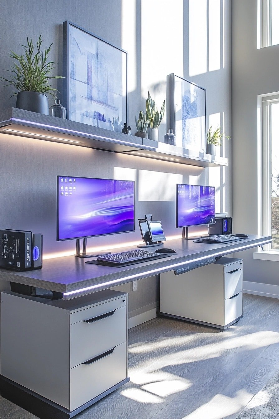 29 Dual Desk Home Office Ideas to Design the Perfect Shared Office ...