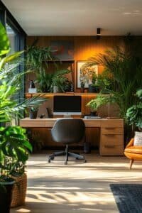 29 Small Office With Plants for Adding Freshness and Style - DeskHive