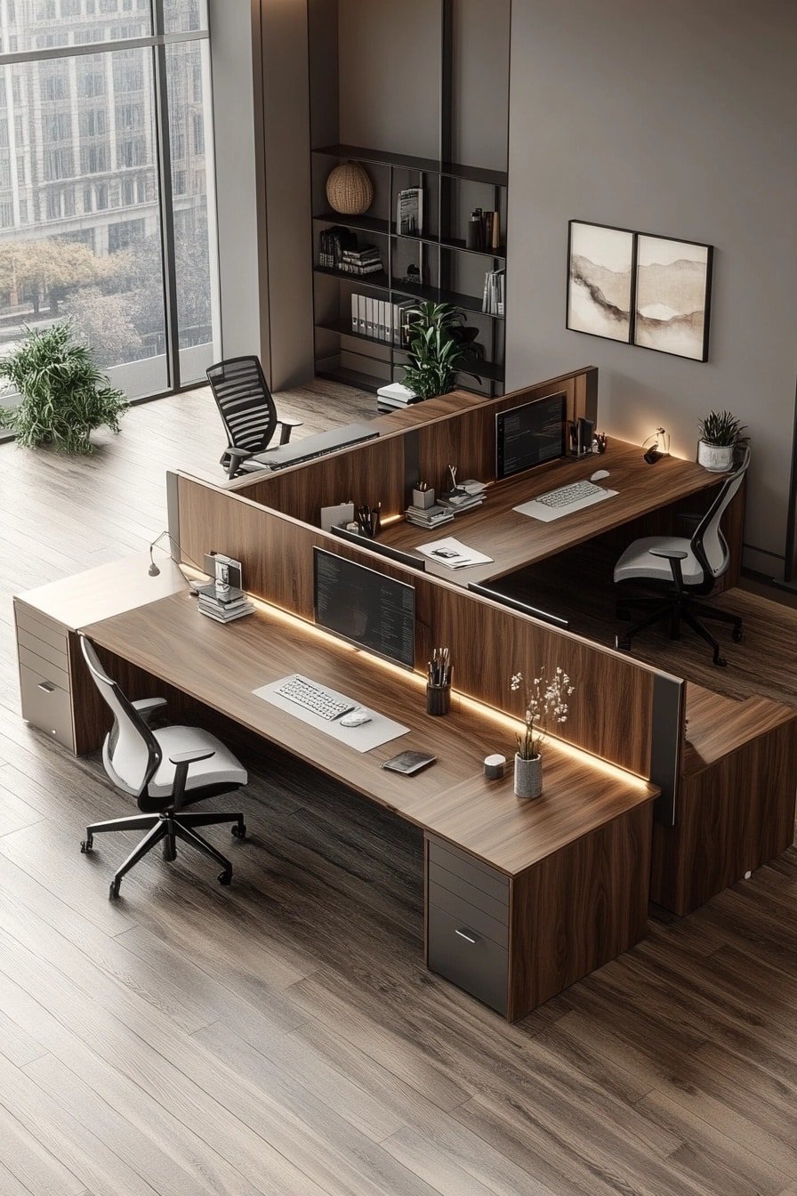 29 2 Desk Office Layout Ideas for Designing a Cozy and Collaborative ...