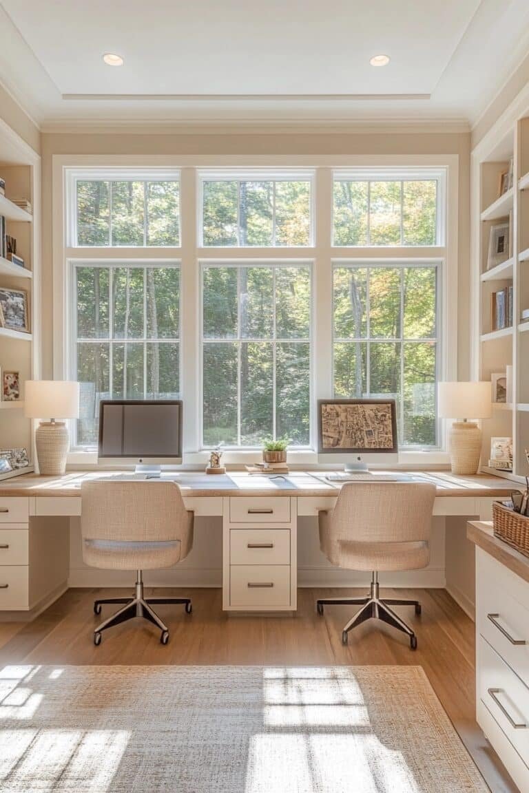 29 Dual Desk Home Office Ideas to Design the Perfect Shared Office ...