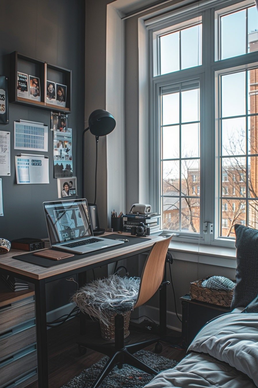 29 Dorm Room Desk by Window Ideas for Bringing Fresh Air and Natural ...