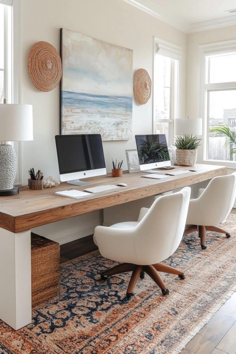 29 Shared Home Office Ideas to Balance Comfort and Function in a Shared ...