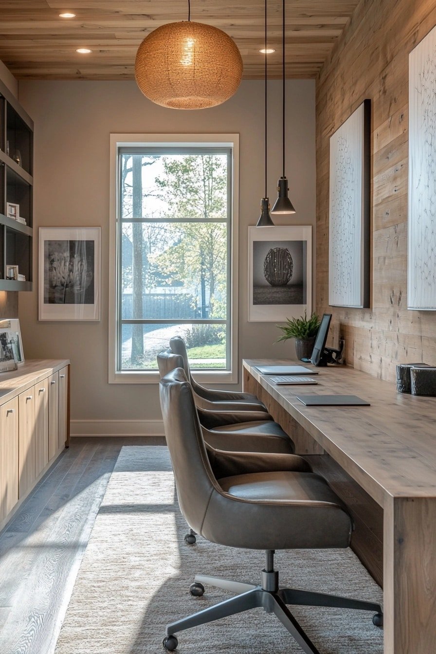 29 Home Office Layouts for Balancing Work and Comfort in Your Home ...