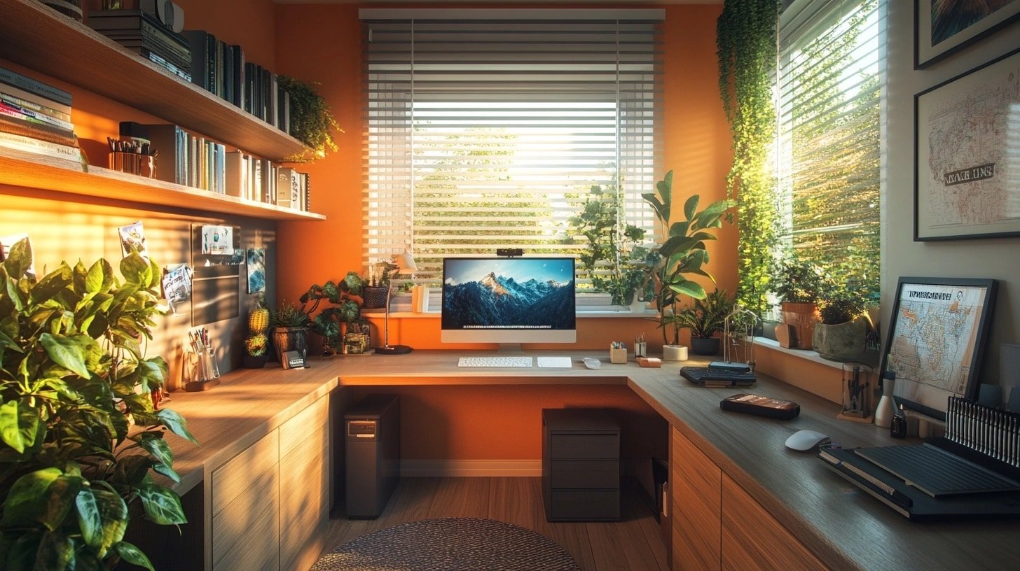 29 Shared Home Office Ideas to Balance Comfort and Function in a Shared ...