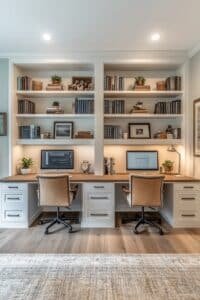 29 Shared Home Office Ideas to Balance Comfort and Function in a Shared ...