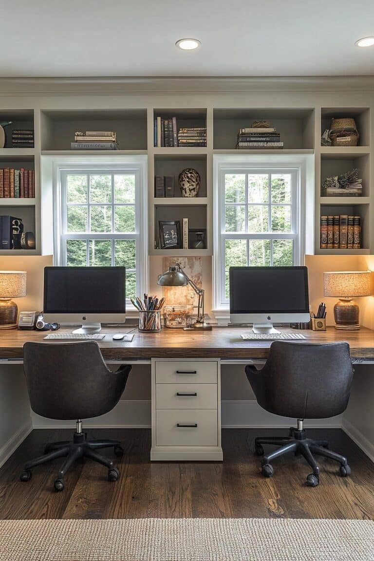 29 2 Desk Office Layout Ideas for Designing a Cozy and Collaborative ...