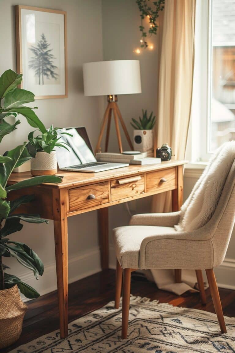 29 Cozy Home Office Ideas to Make Your Home Office Feel Like a Cozy ...