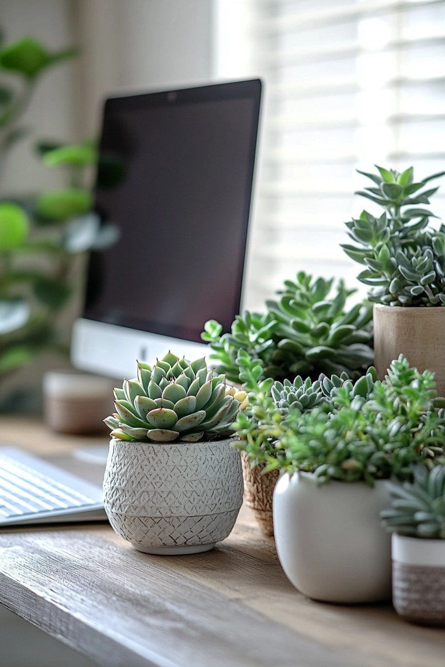 29 Small Office With Plants for Adding Freshness and Style - DeskHive