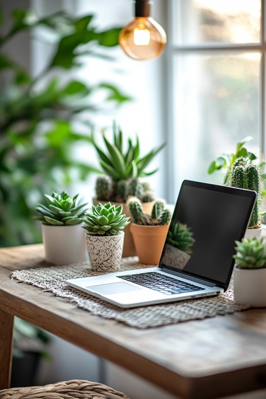 29 Small Office With Plants for Adding Freshness and Style - DeskHive