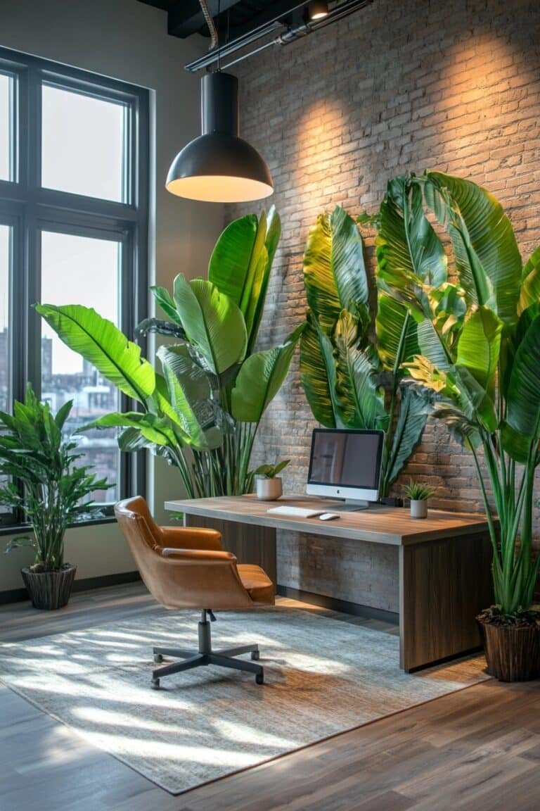 29 Small Office With Plants for Adding Freshness and Style - DeskHive