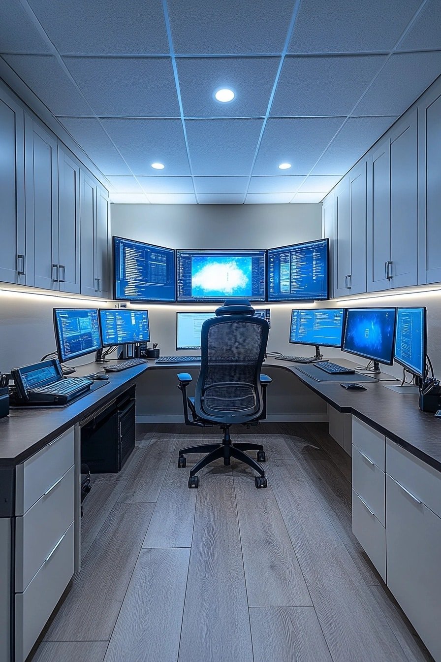 29 Home Office Layouts for Balancing Work and Comfort in Your Home ...