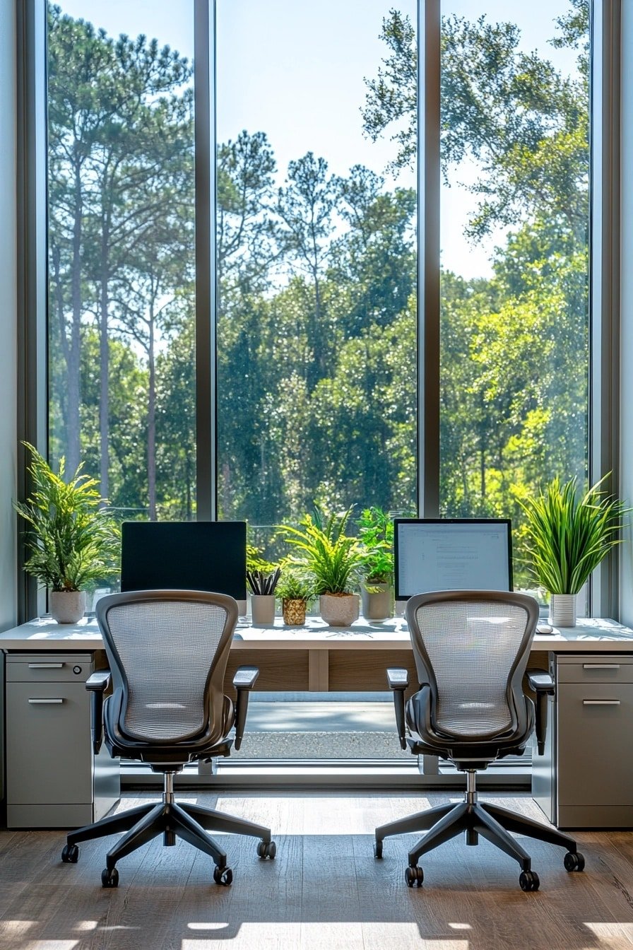 29 Shared Home Office Ideas to Balance Comfort and Function in a Shared ...